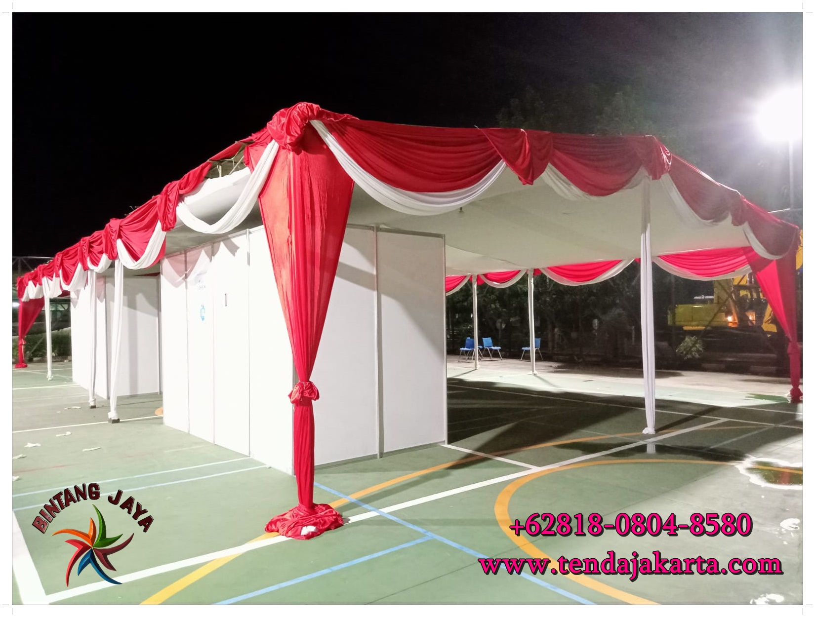 Sewa Tenda Merah Putih Harga Murah Di Jakarta | +62818-0804-8580