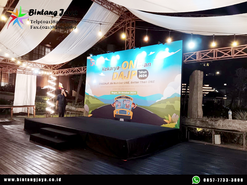 Sewa backdrop dan panggung event indoor di Hambalang - Sewa Tenda Event ...