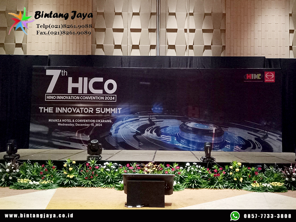Sewa backdrop event dengan lampu spotlight Jakarta Selatan - Sewa Tenda ...