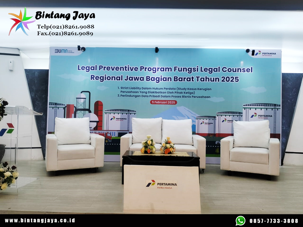 Sewa Backdrop Event PERTAMINA Senen Jakpus - Sewa Tenda Event ...